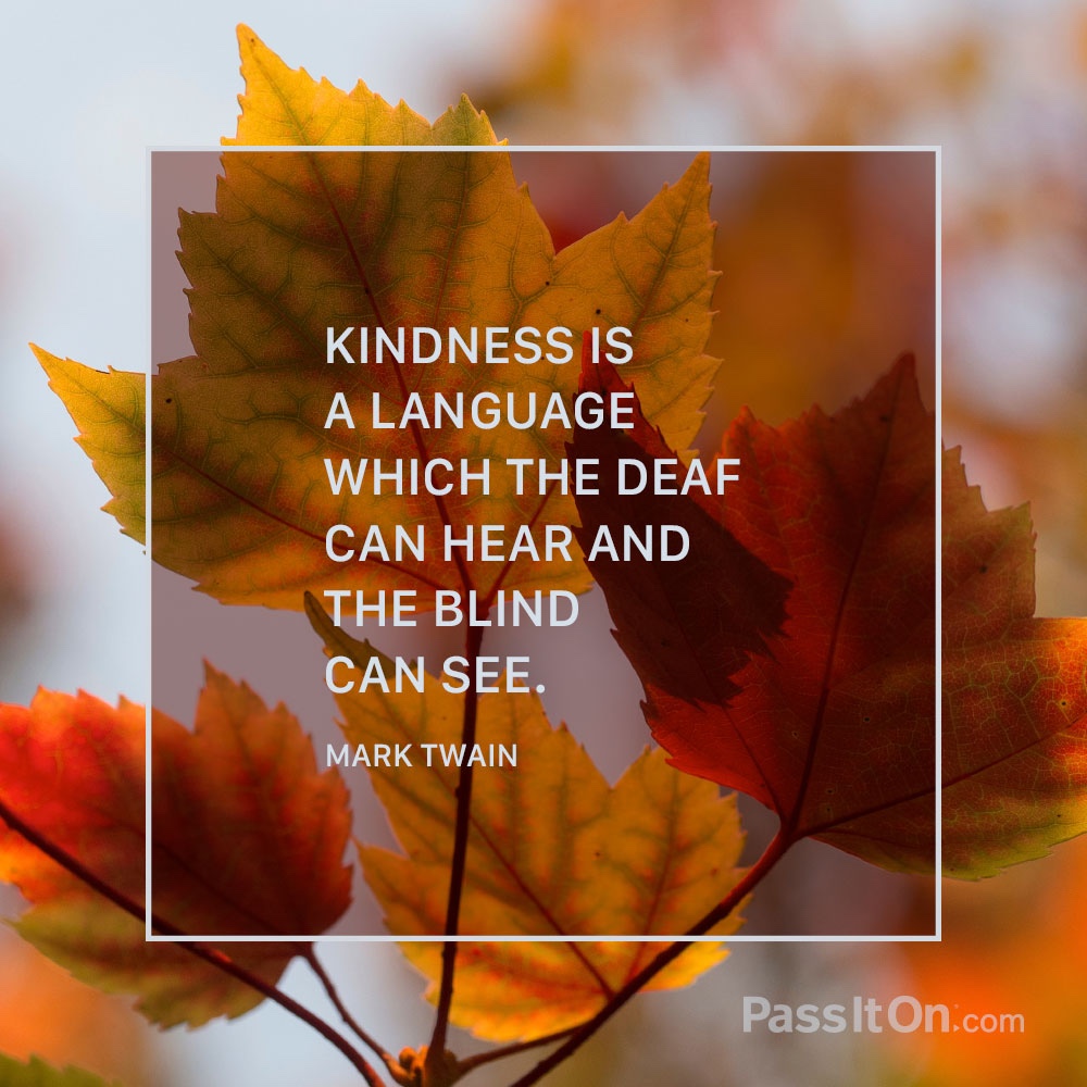 The Universal Language of Kindness – “Hooked on Inspiration’s Blog” by ...